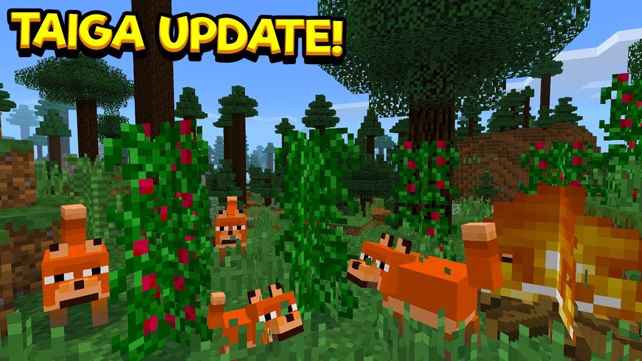TAKING A LOOK AT THE TAIGA BIOME UPDATE!! (concept) - YouTube