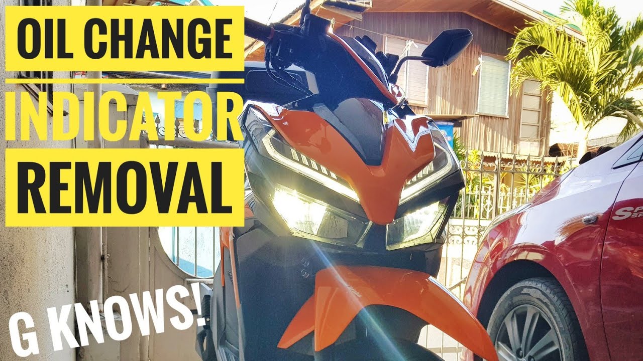 OIL CHANGE INDICATOR for HONDA CLICK GC: HOW TO REMOVE IT? WATCH THIS ...