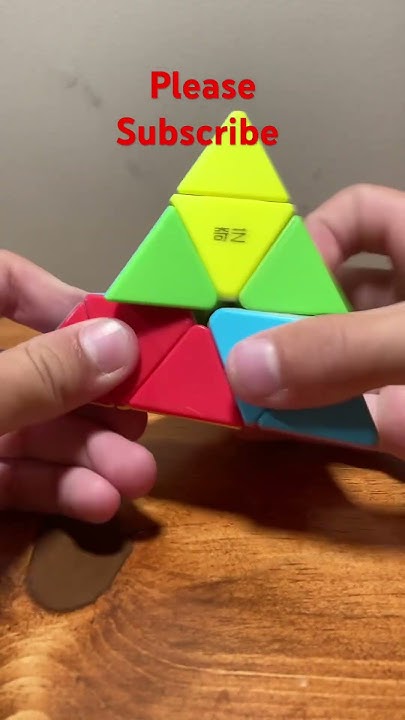 Last step on a pyraminx - YouTube