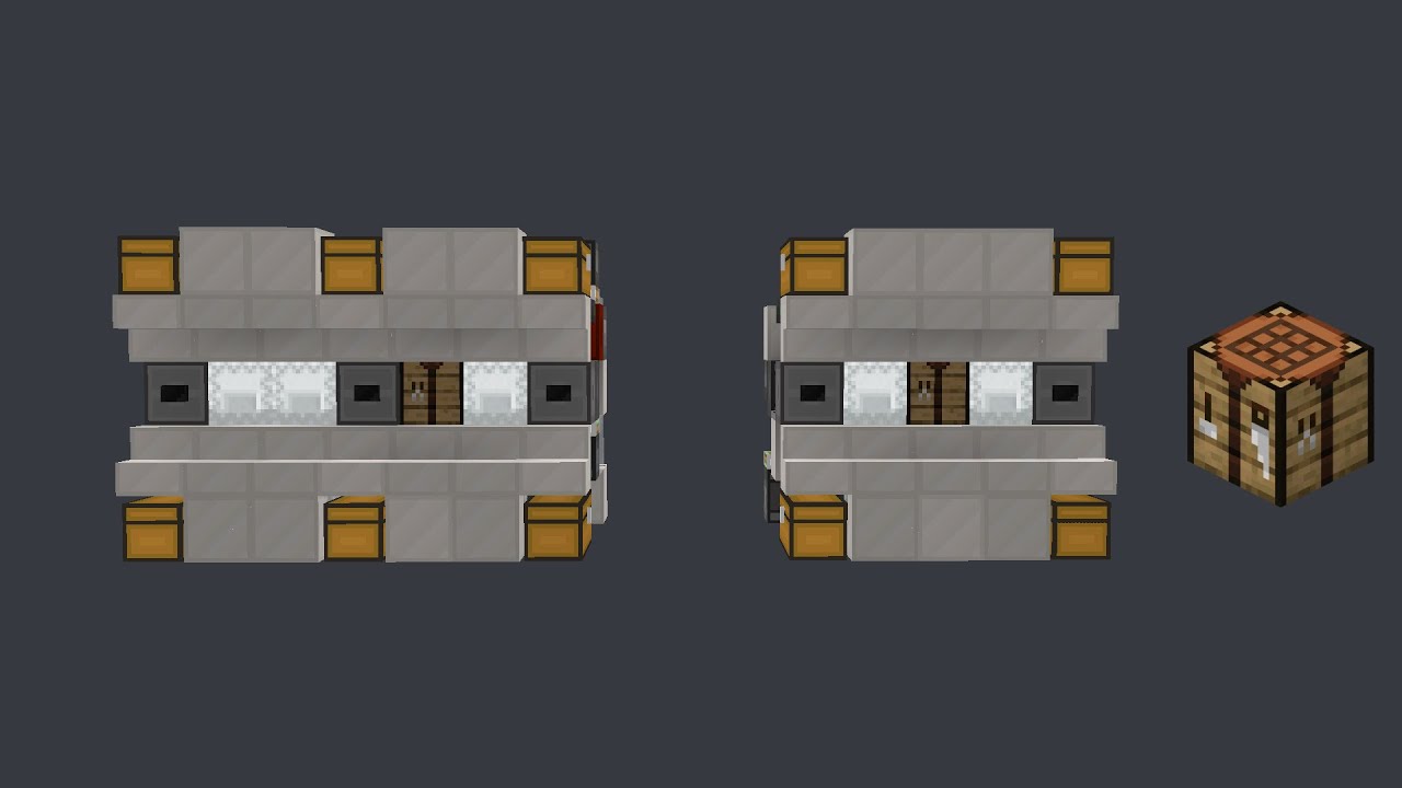 Ideal crafting stations for bedrock edition - YouTube