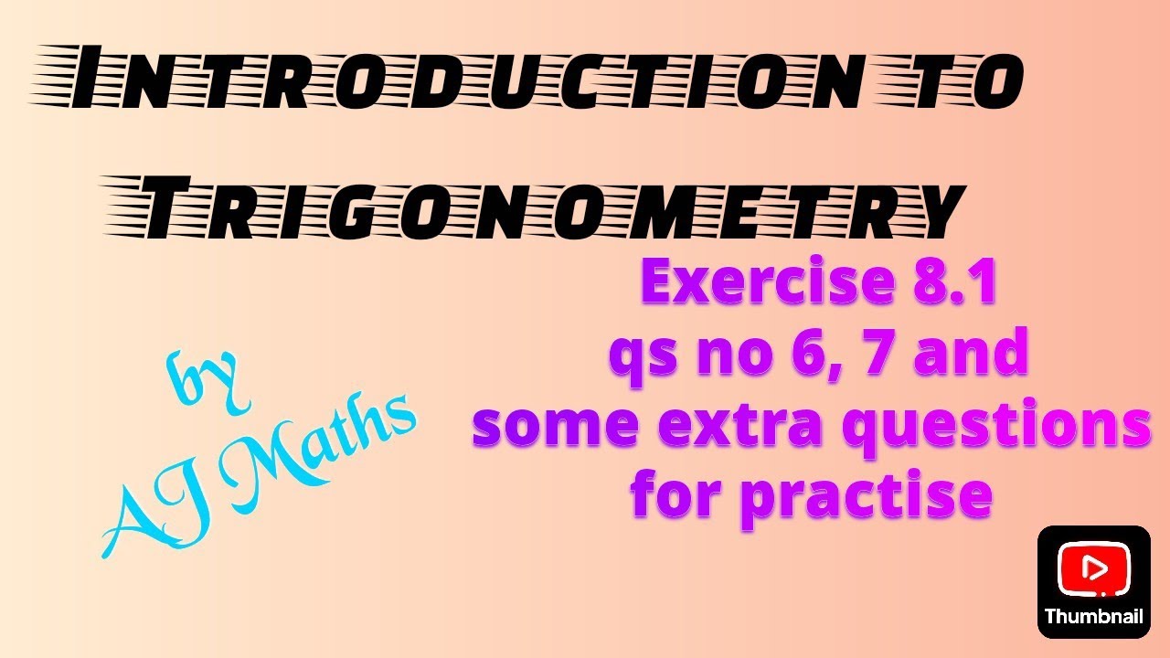 Exercise 8.1 qs no 6 and 7 or other important qs - YouTube