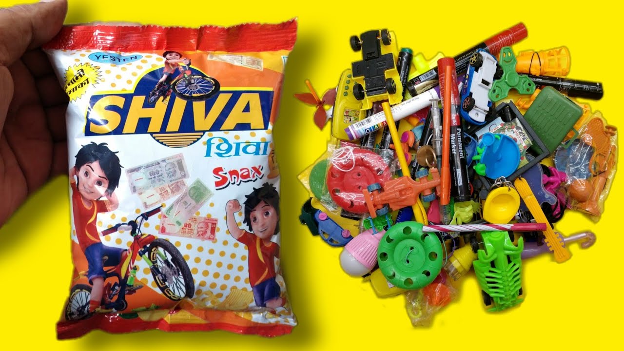 Shiva 🤗 snacks with free gifts and new toys inside unboxing - YouTube