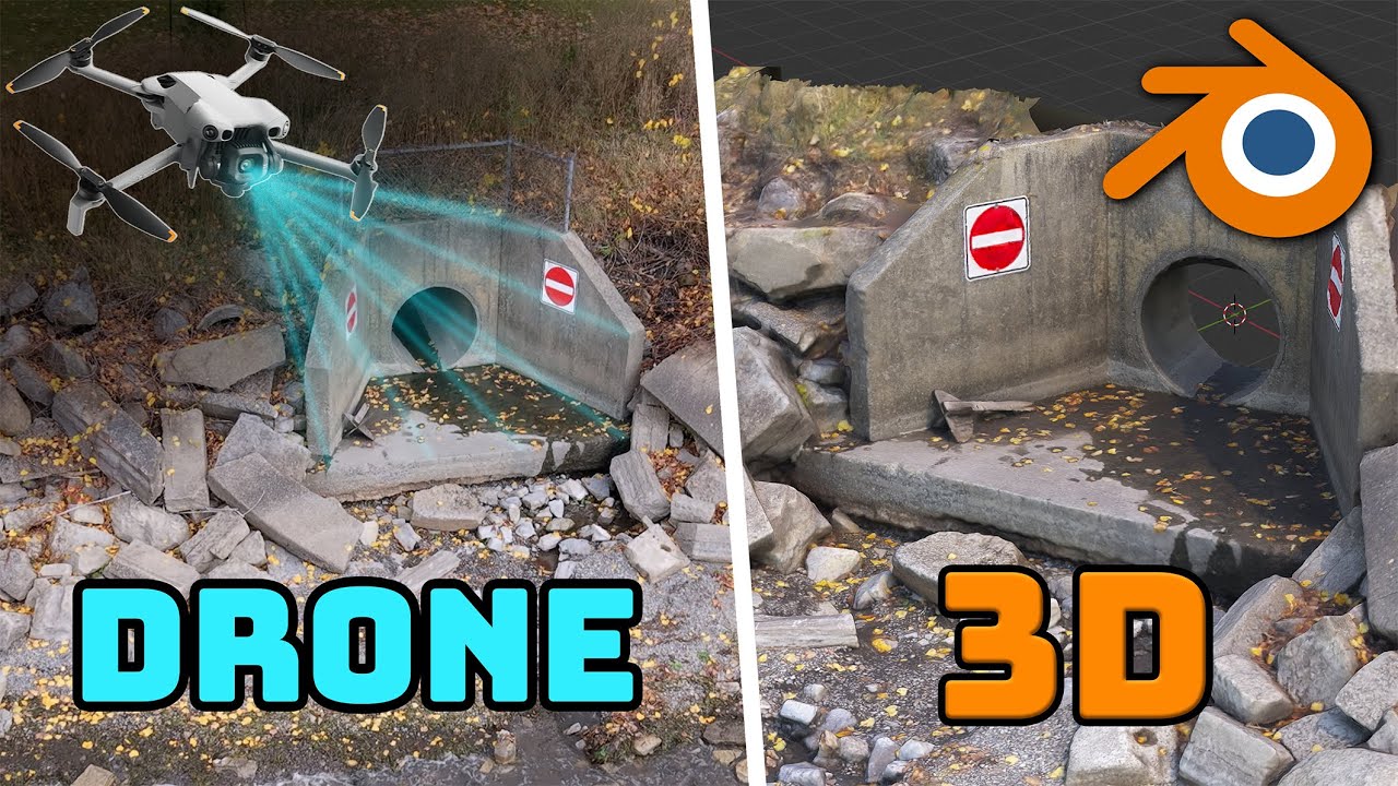 How To Make a 3D Model Using a Drone Camera | VLOG/BLENDER TUTORIAL ...