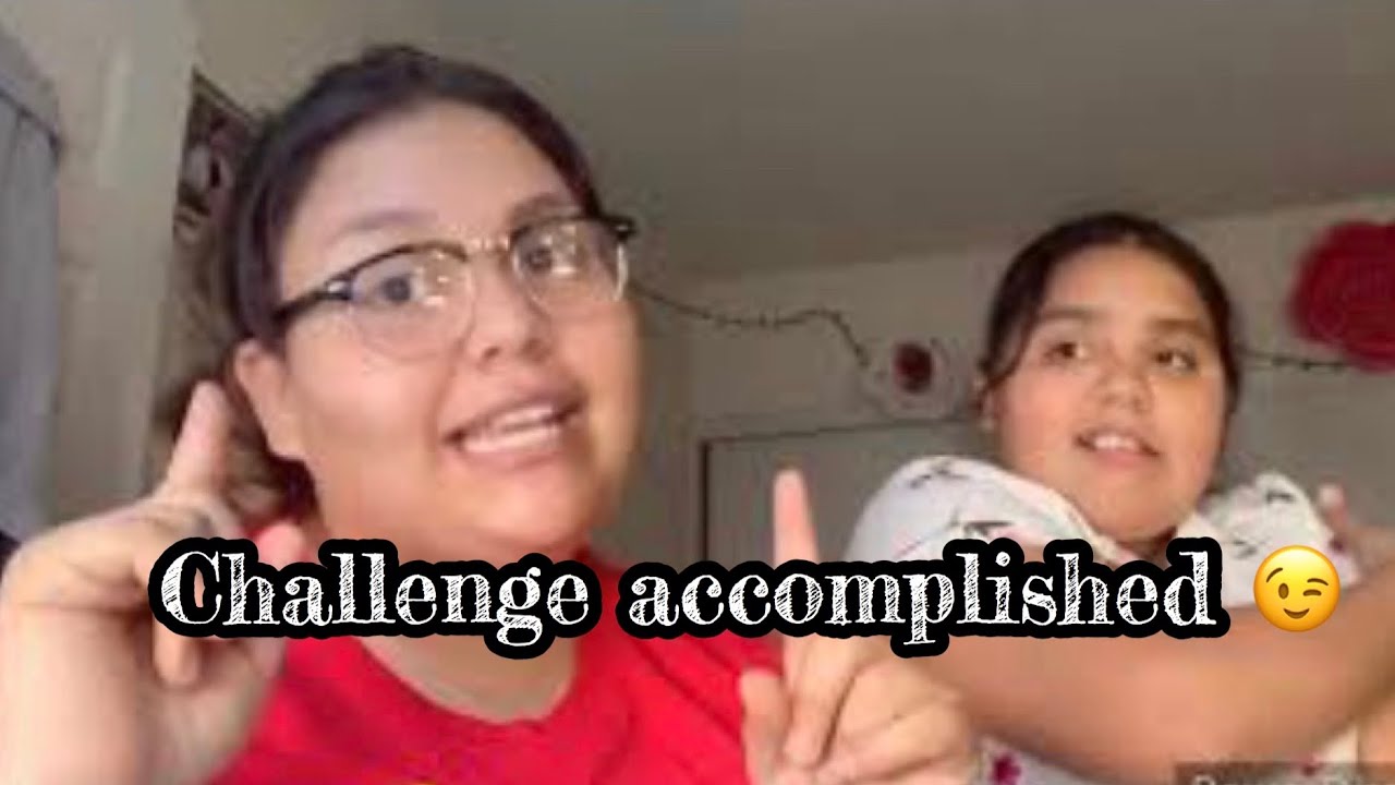 Challenge accomplish..by my sister!! - YouTube
