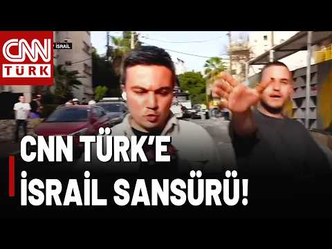 CNN TÜRK Yayınına İsrail Sansürü! Burası Ramat Gan: İran Füzesinin Vurduğu Nokta...