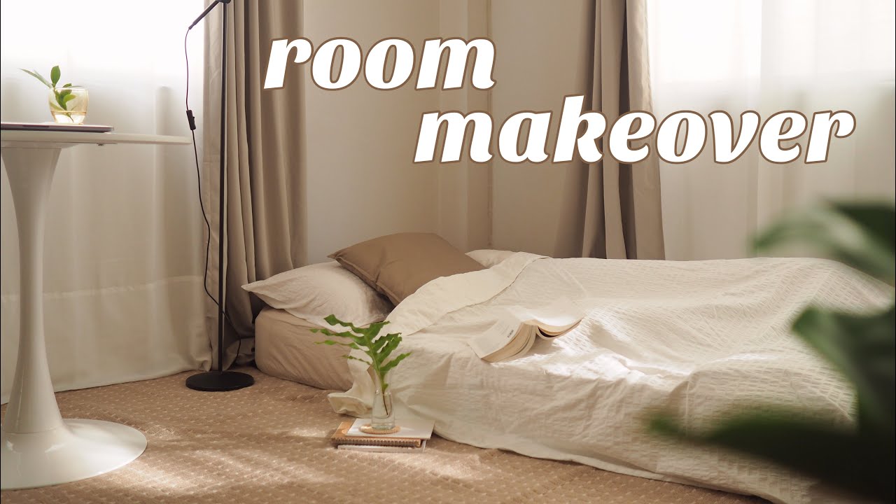Eng) room makeover 🌿 ทำห้องนอนด้วยตัวเอง ในงบประหยัด แต่งห้องสไตล์ ...