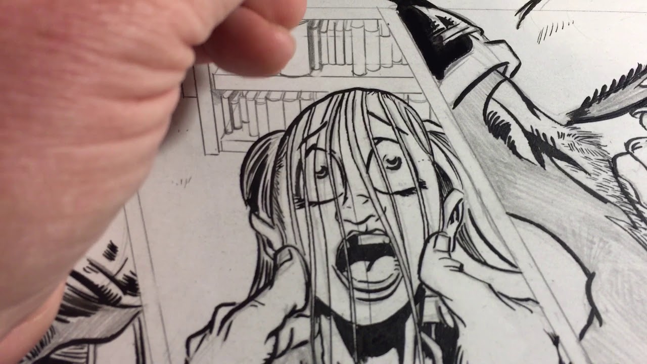 #InkingEvil How to ink comic book pages and the tools of the trade ...