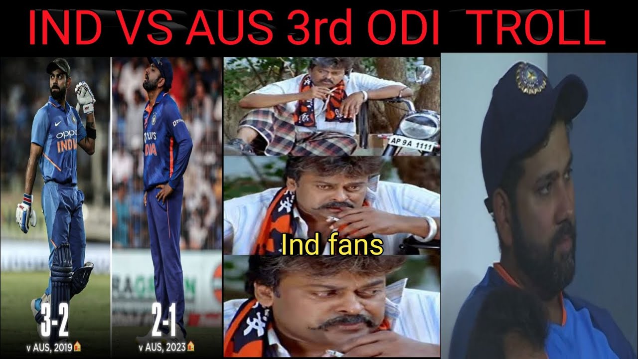 IND vs AUS 3rd ODI TROLL | Telugu cricket troll | Virat Kohli Rohit ...