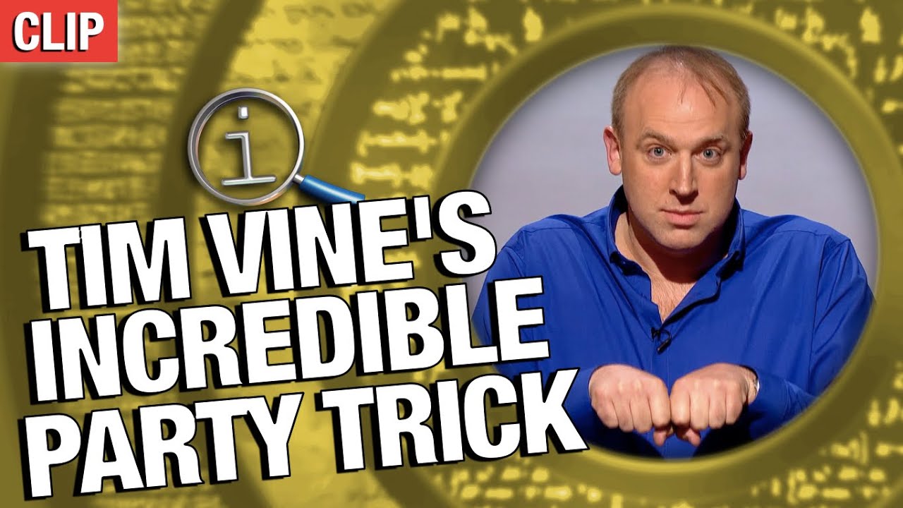 QI | Tim Vine's Incredible Party Trick - YouTube