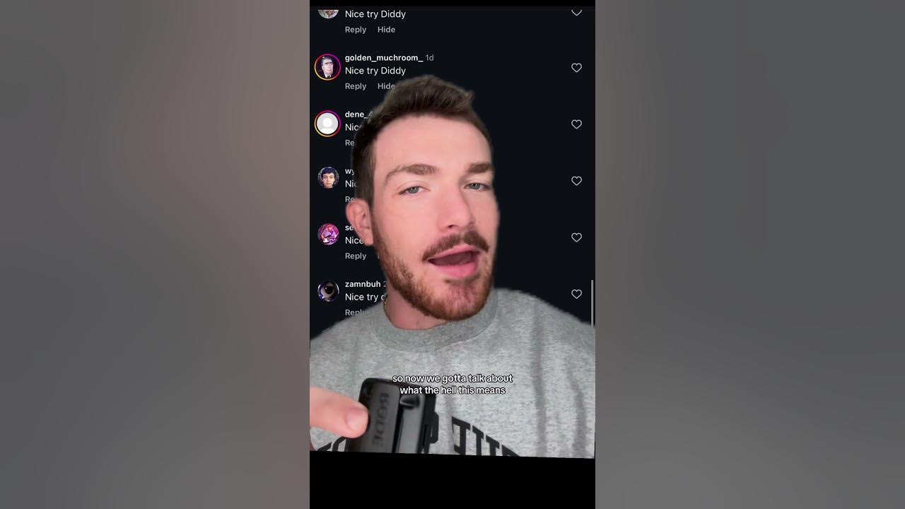 Why is everyone on Instagram commenting “Nice Try Diddy” on every advertisement? #instagramads ...