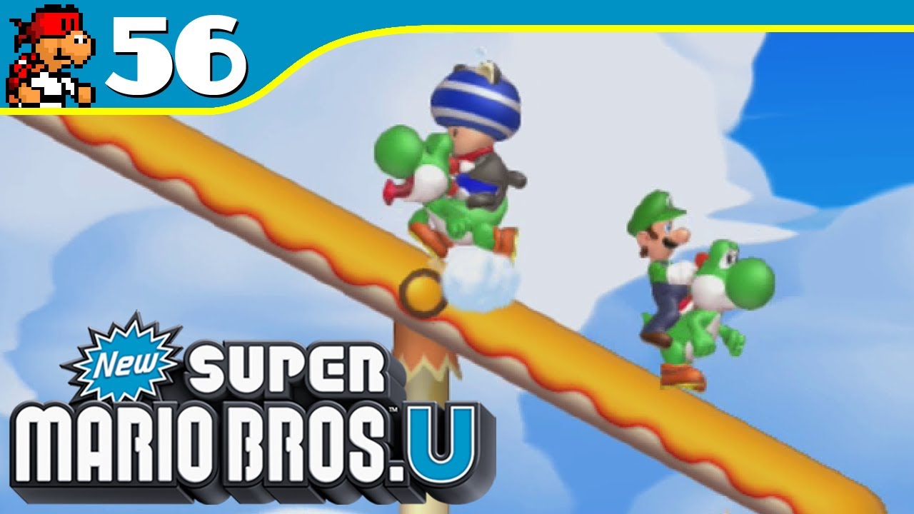 New Super Mario Bros. U | Seesaw Shrooms - Meringue Clouds-2 - 56 (Wii ...