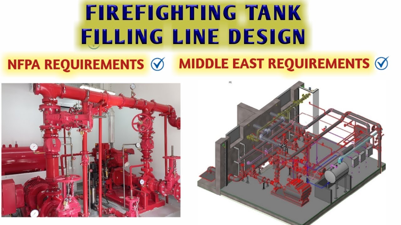 Fire fighting Tank Filling Line Sizing l Fire Water Storage Tanks l ...