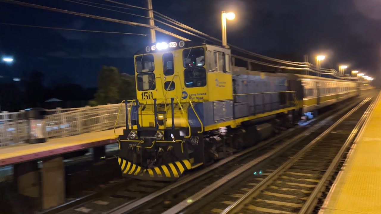 LIRR laser train rolls through Bethpage with 150’s loud and great K5LA ...