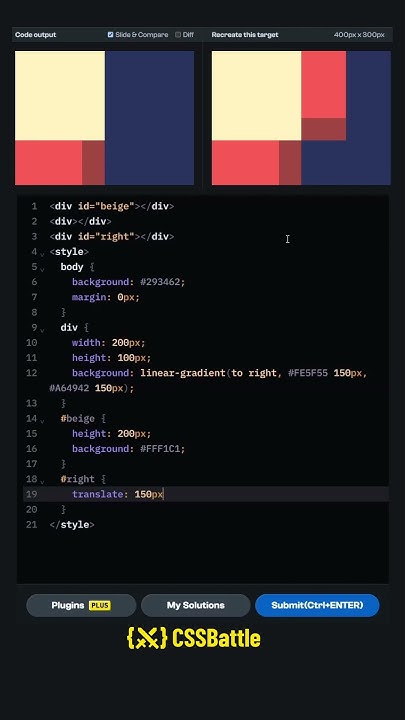 Css Battle 38 Not Simply Square Cssbattle Codingshorts Shorts Coding Learn Css Youtube