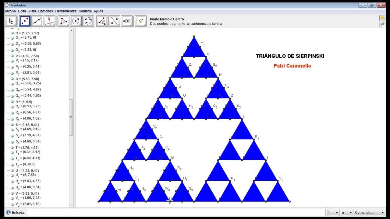 Construcción del Triángulo de Sierpinski - YouTube
