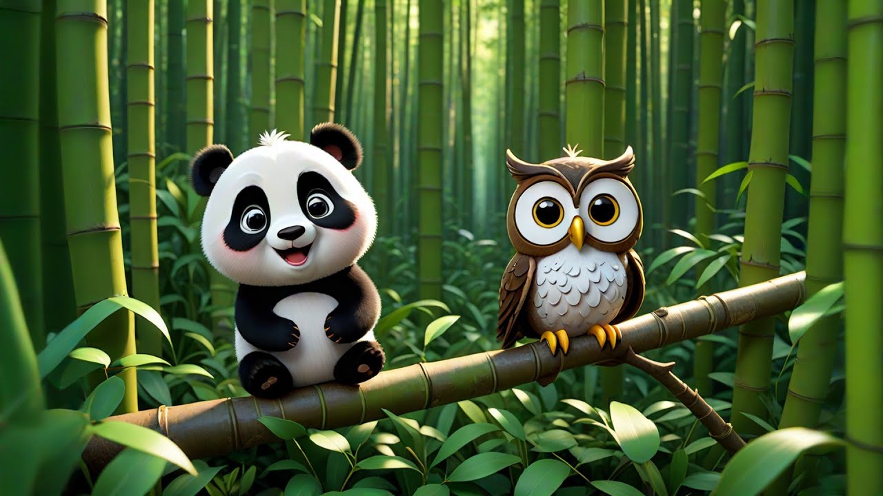 Two Baby Pandas Say Their Vowels | ABC Phonics Song for Kids | Nursery ...