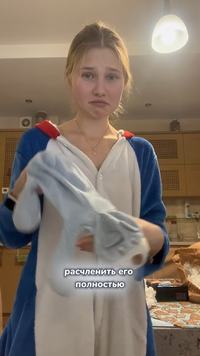 Набиваем мягкую игрушку своими руками!? 😰🧸 #мягкаяигрушка #мишка # ...