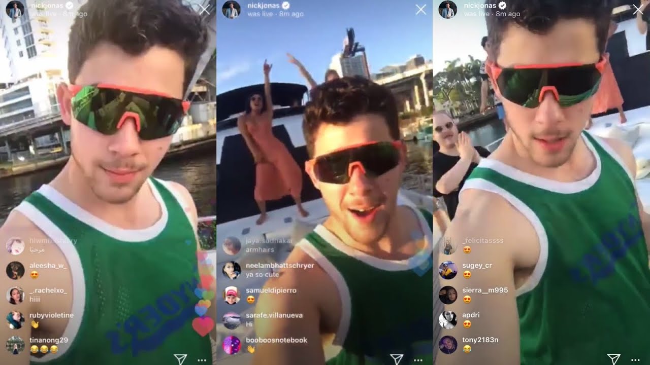 Nick Jonas Instagram live | March 25, 2019 - YouTube