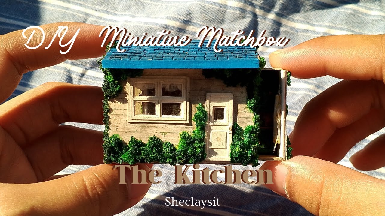 I made a miniature kitchen inside of a matchbox! - YouTube