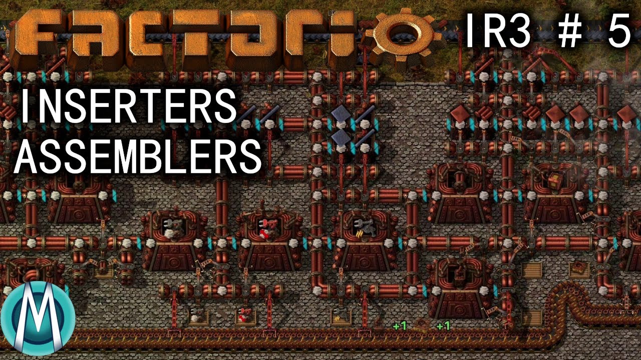 [Factorio] IR3 Ep 5: Inserters & Assemblers - YouTube