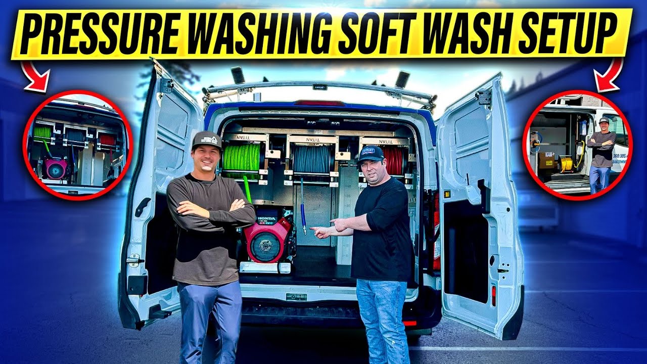 Transit Van Pressure Washing Soft Wash Setup - YouTube