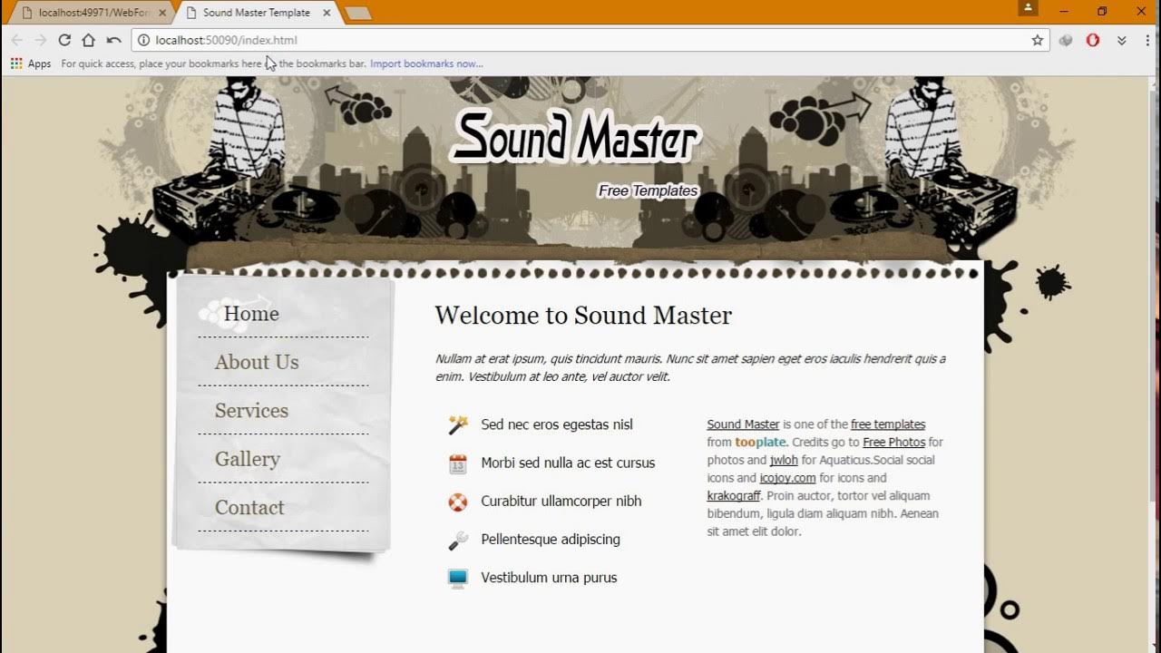 Convert Template Into Master Page in Asp.net |how to create master page into asp.net - YouTube