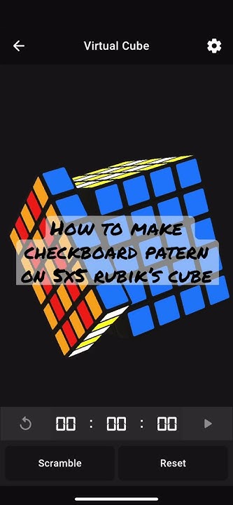How to make checkboard pattern on 5x5 - YouTube