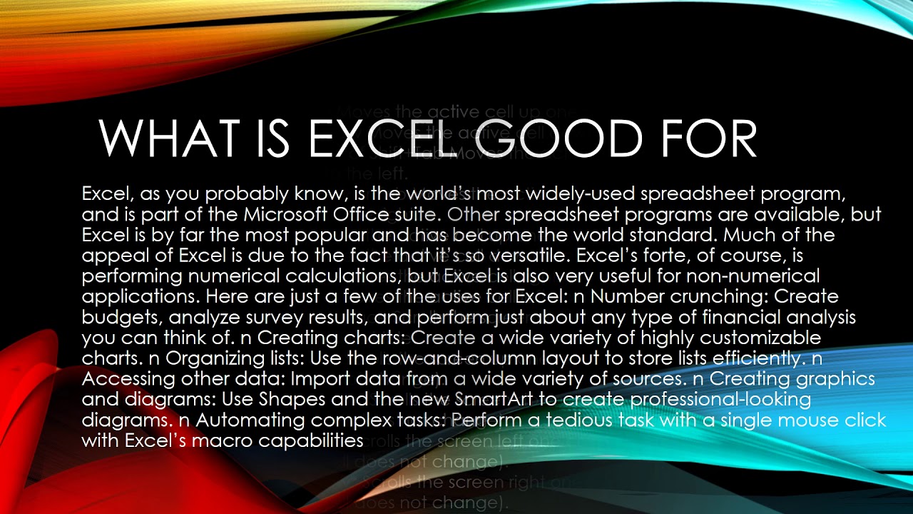 What Is Excel Good For YouTube What Is Excel Good For YouTube