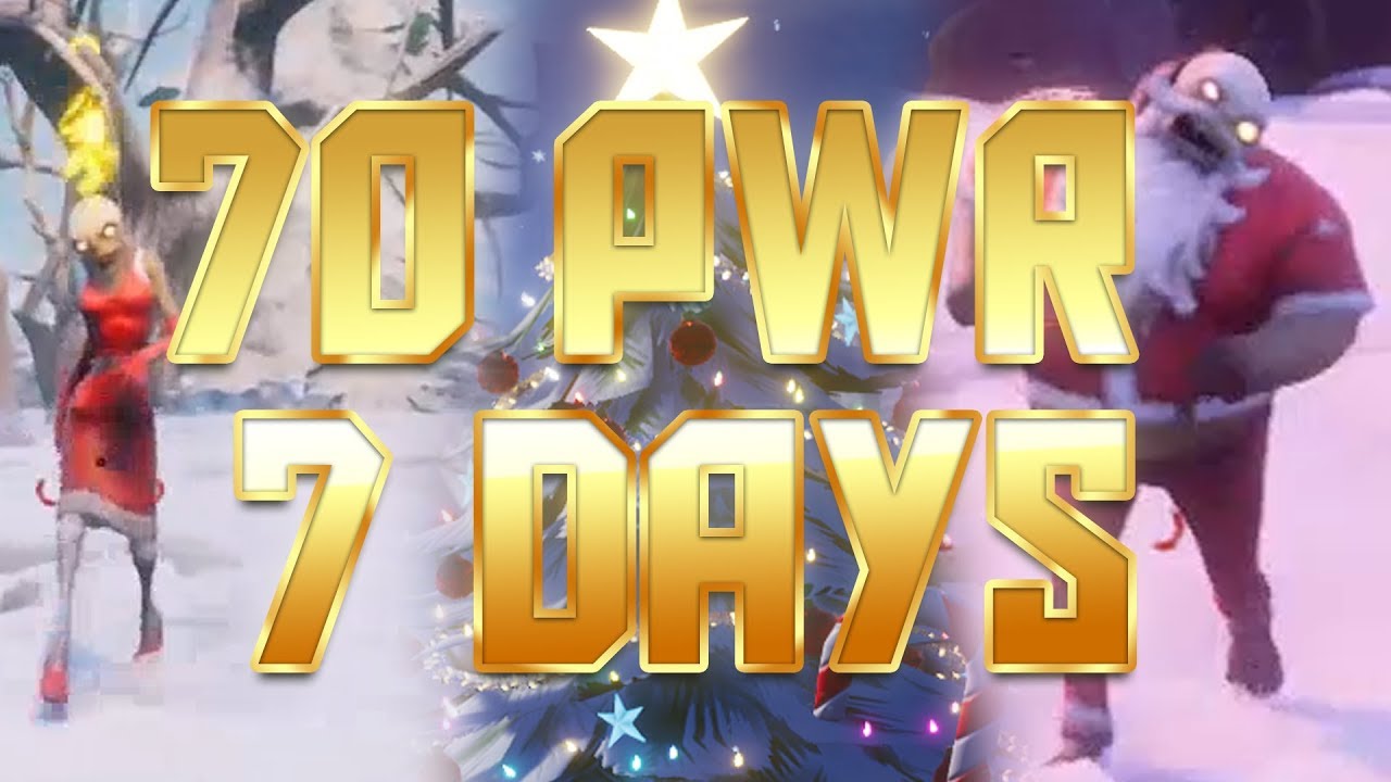 Fortnite | 7 day power 70 Survive The Storm Winter 2017 #Fortnite - YouTube