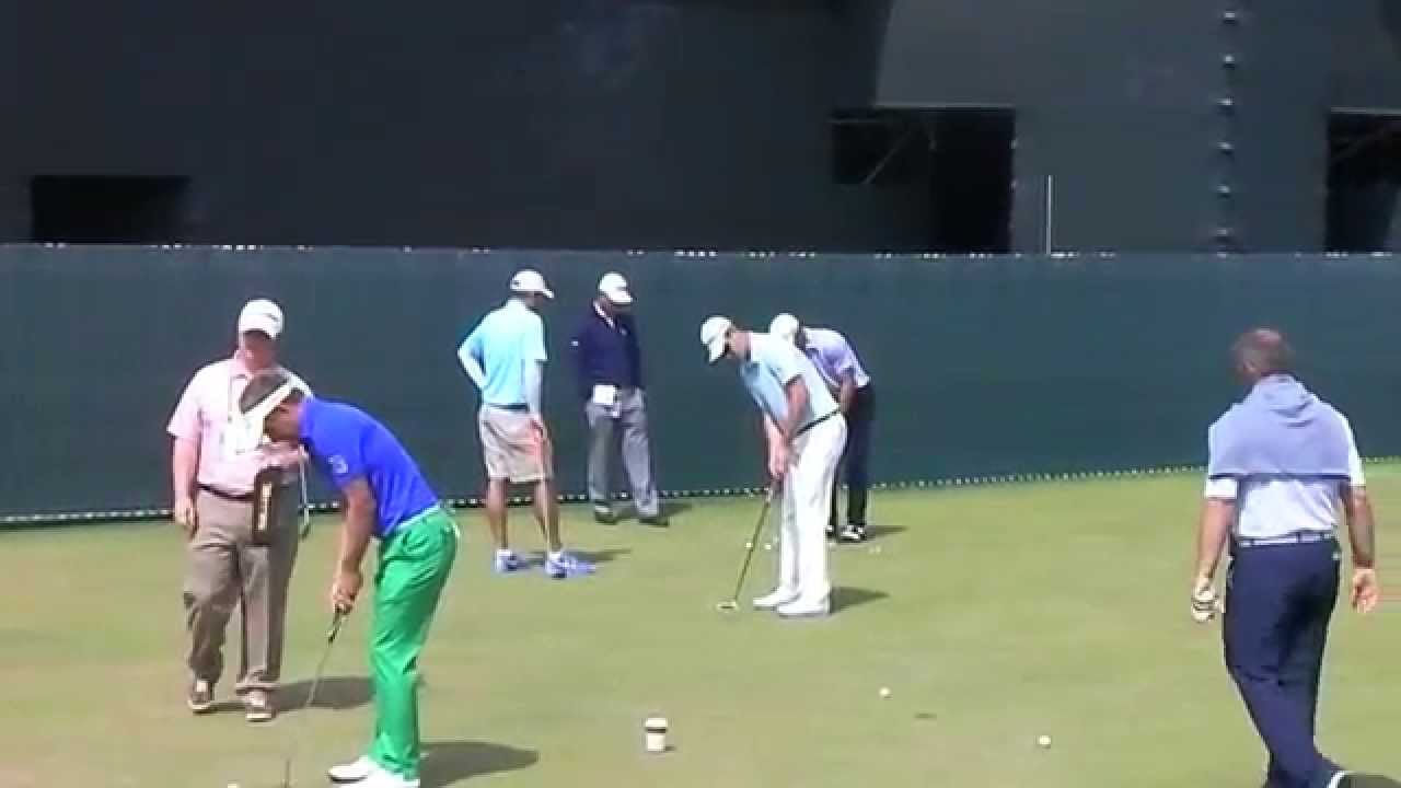 Justin Rose Putting: Practice putting at The Open Championship ...