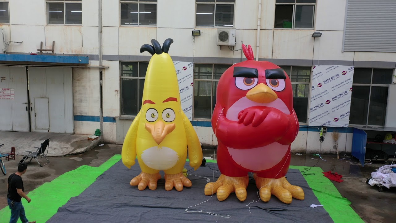 Advertising Inflatables Balloon Angry Birds ：Chuck And Red For Stage ...