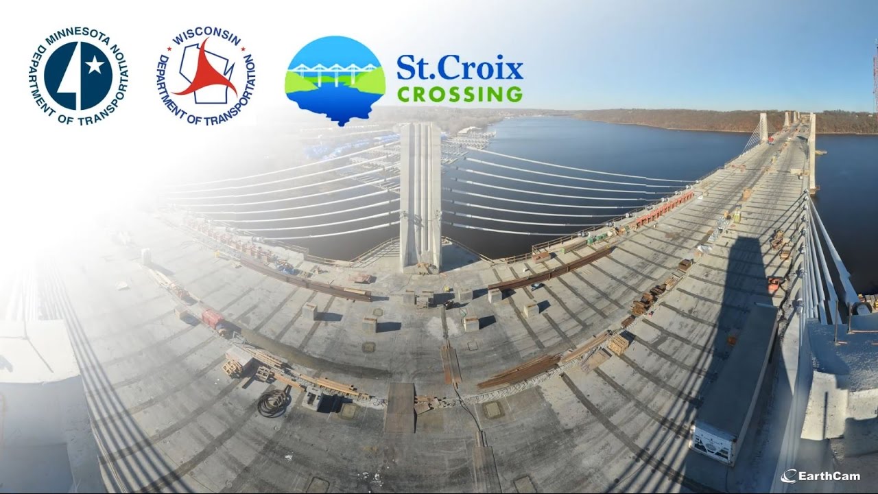St. Croix Crossing Panoramic Time Lapse - YouTube