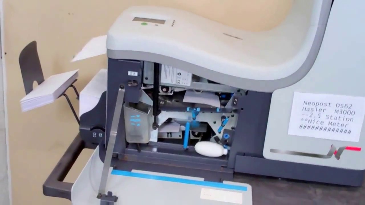 Neopost DS62 Hasler M3000 Inserter *Good Meter - YouTube