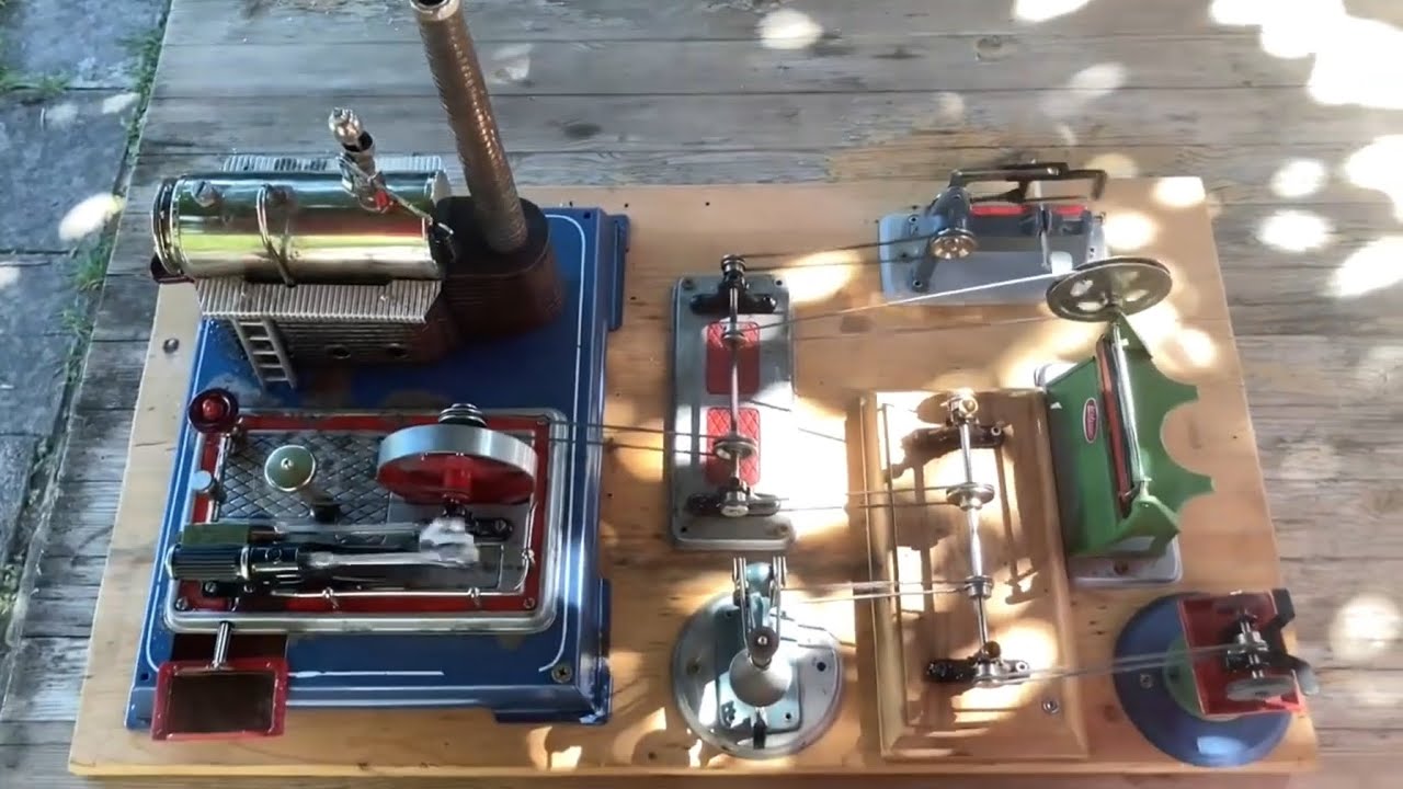 Wilesco D16 Dampfmaschine und Anbaugeräte / Wilesco steam engine and ...