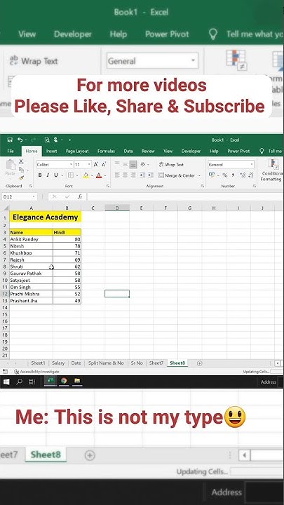 How To Data Sort Excel Exceltutorial Exceltips Exceltricks Shorts Youtubeshorts Sorts