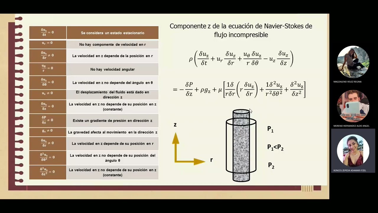 4. Aplicación de las ecuaciones de Navier-Stokes para resolución de ...