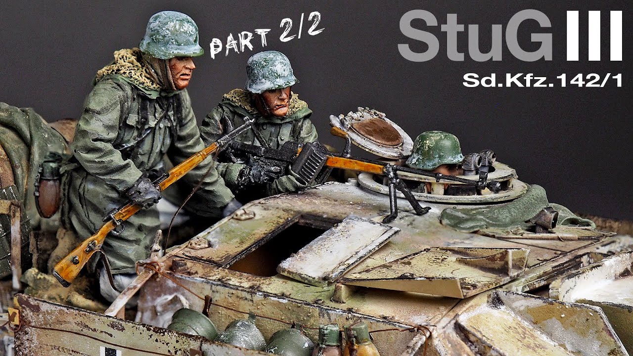 StuG III and Armored Howitzer - Part 2 - 1/35 Tamiya - Tank Model ...