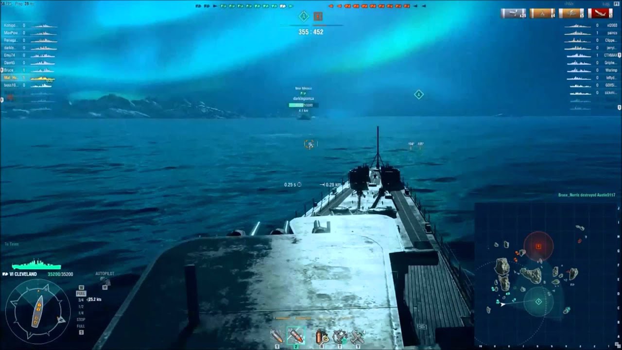 WoWs 4X Northern Lights Defeat AP Shells - YouTube