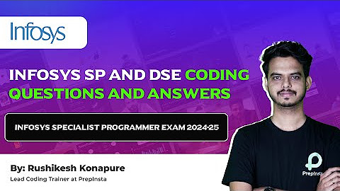 Infosys SP and DSE Coding Preparation | Previous Year Questions - YouTube