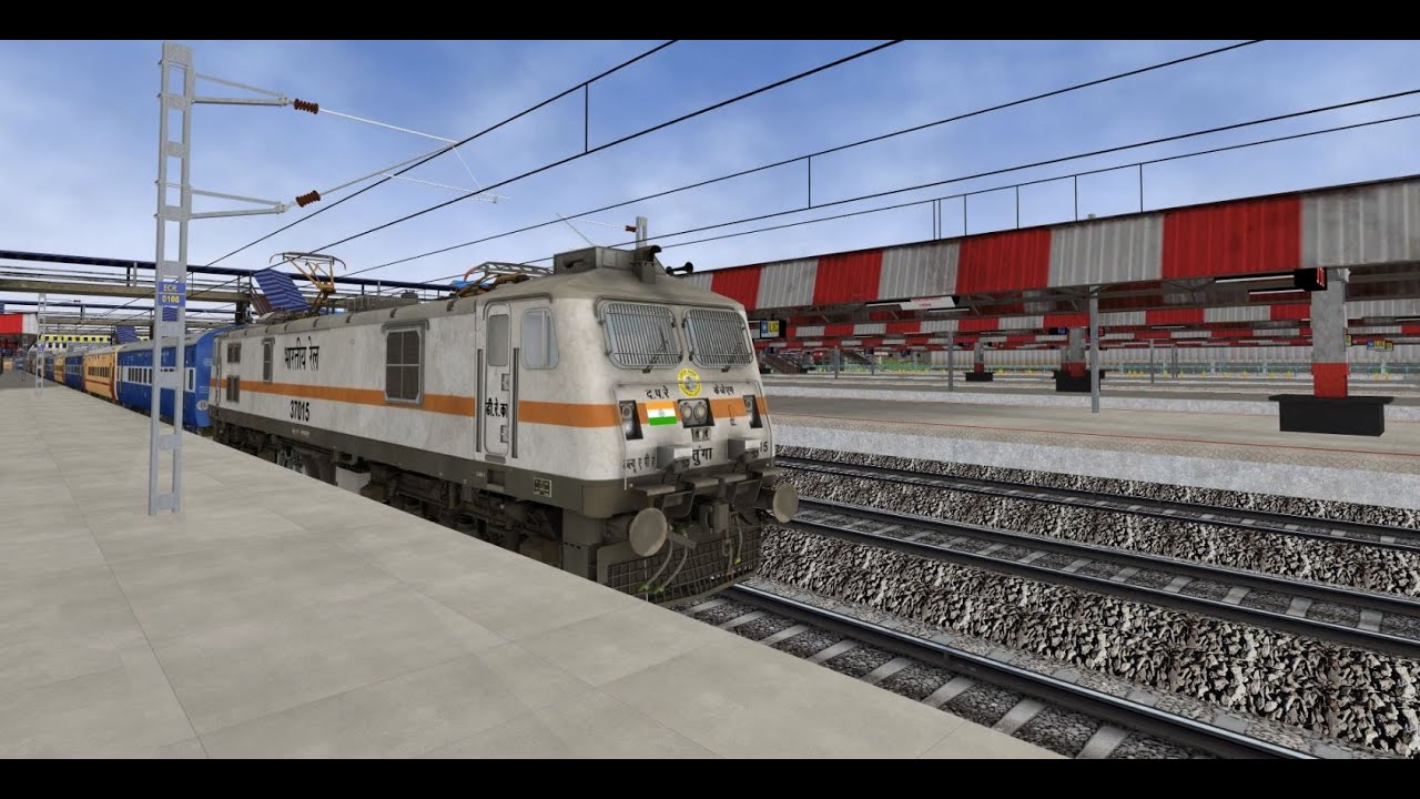 WAP7 Hauls Mixed Coaches ICF Rakes Train in Poorva Madhya Rail v2.0 ...