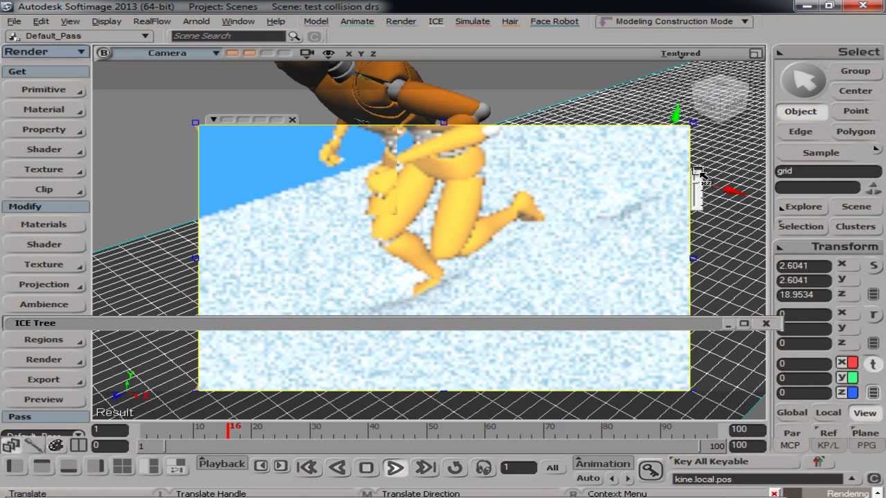 run on snow softimage ice - YouTube