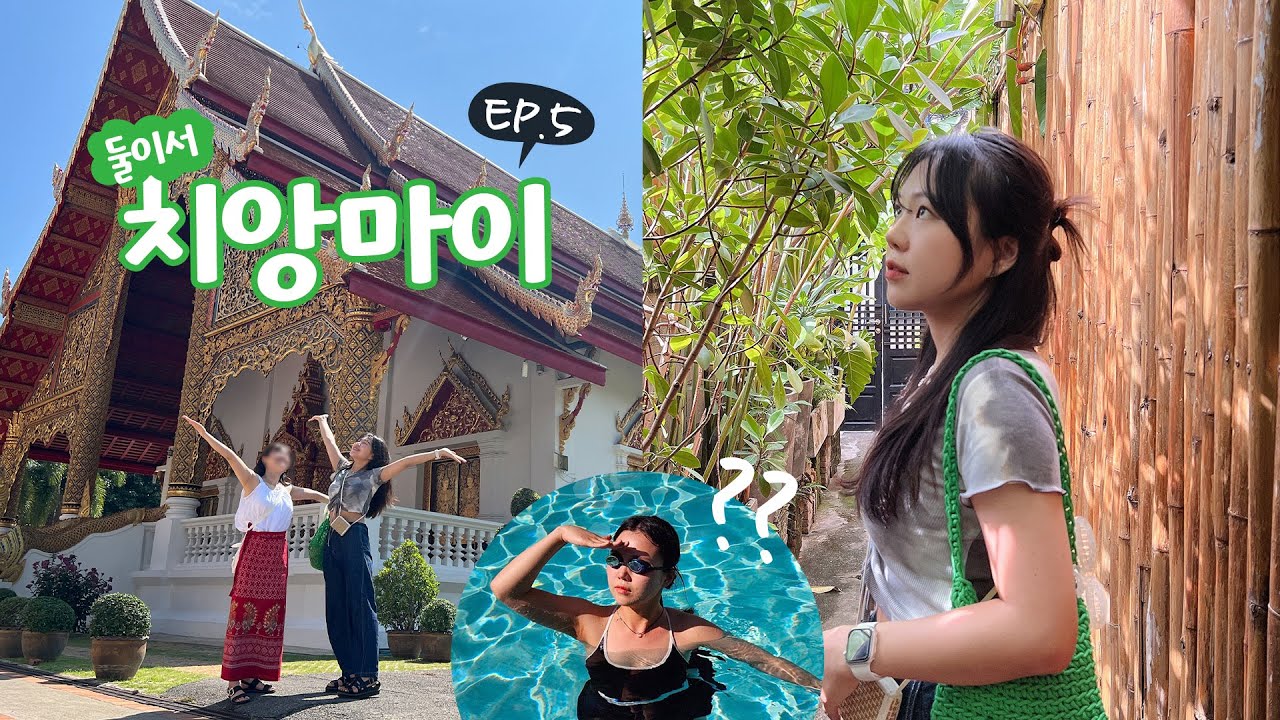 친구랑 함께하는 치앙마이🌿 혼자도 즐겁지만 둘이라 더 즐거웡 / SYN부티크호텔 /도이수텝 투어 / 나이트바자 / 람바쇼 ...