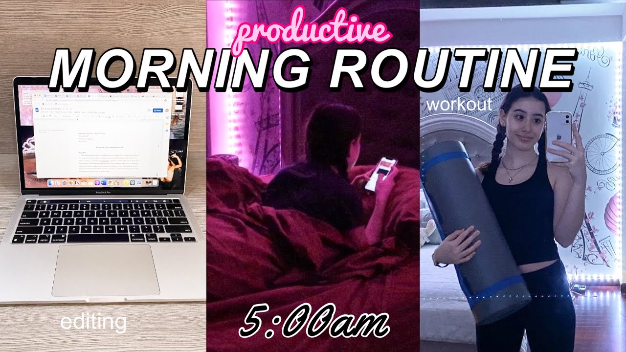 morning routines 2021 // 5:00am productive + healthy - YouTube