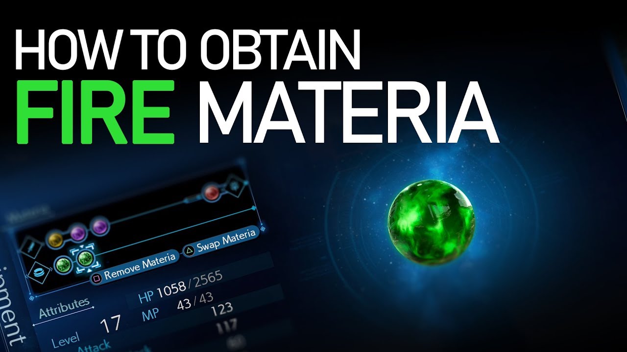 Final Fantasy VII Remake Fire Materia Location Guide Chapter 3 - YouTube