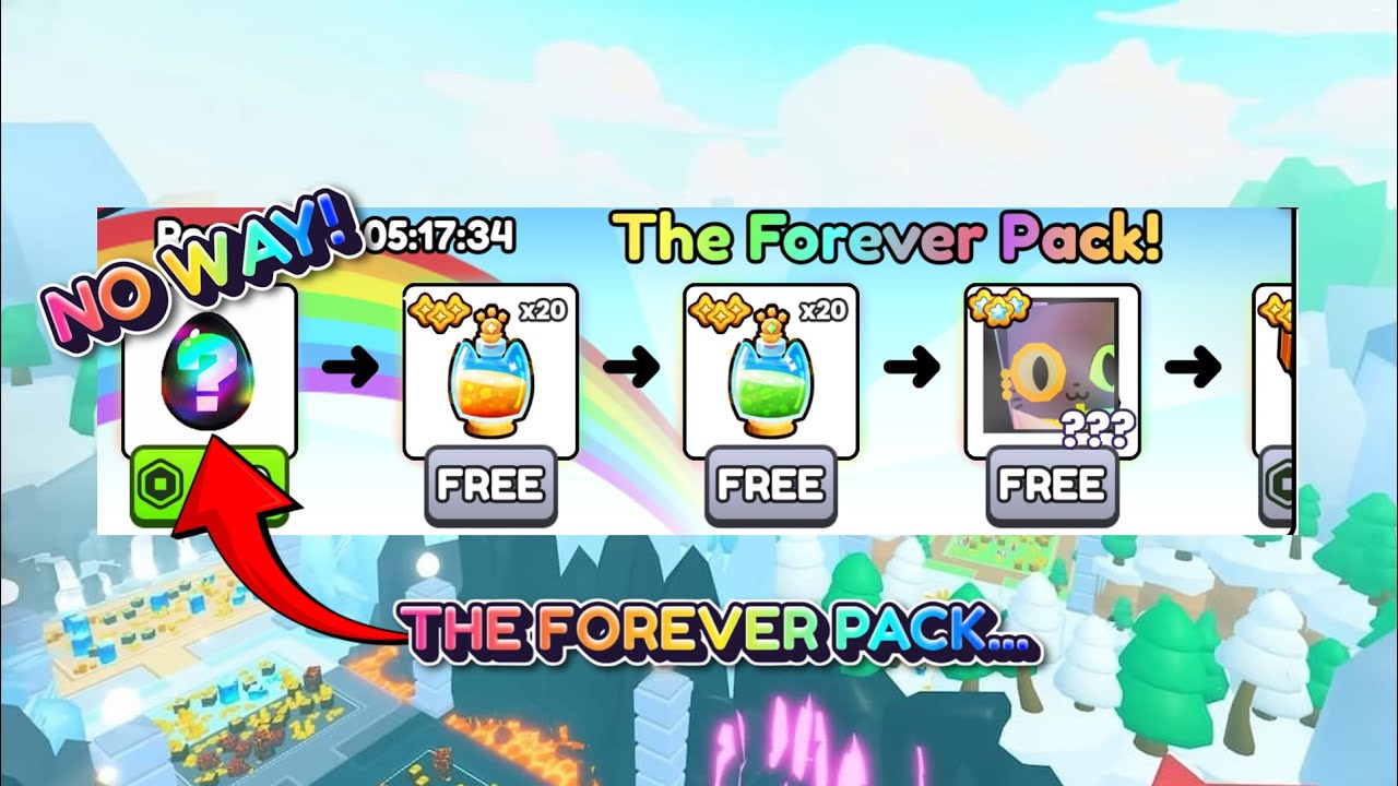 OPENING THE FOREVER PACK IN PET SIMULATOR 99!!! - YouTube