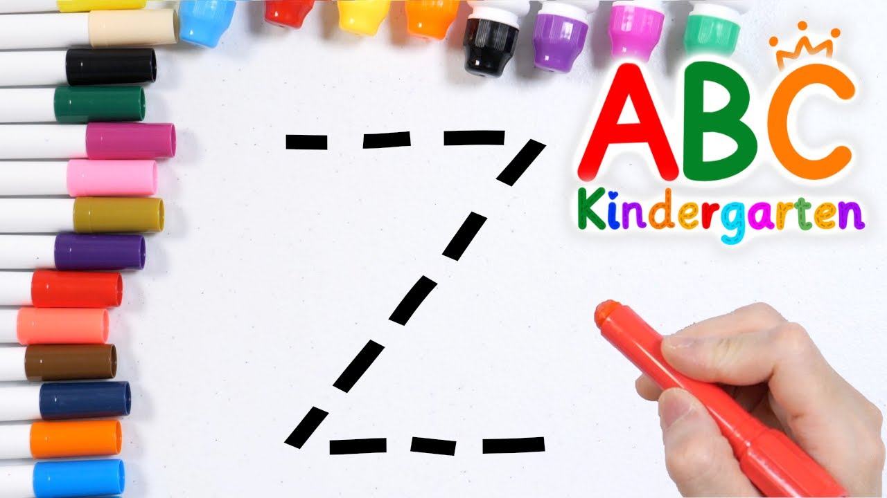 Learn how to write from A to Z for kids | Learn the alphabet Z by ...