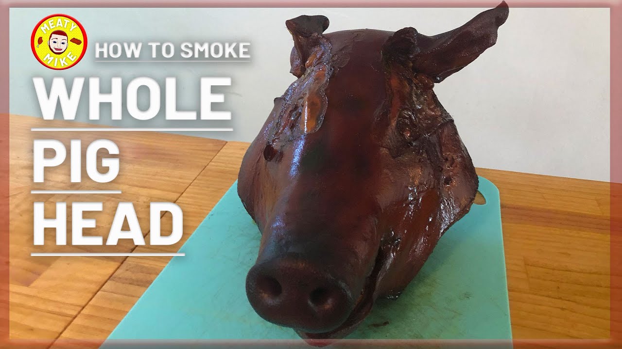 Smoked WHOLE PIG HEAD on the Masterbuilt | How to Smoke Pig Head - YouTube