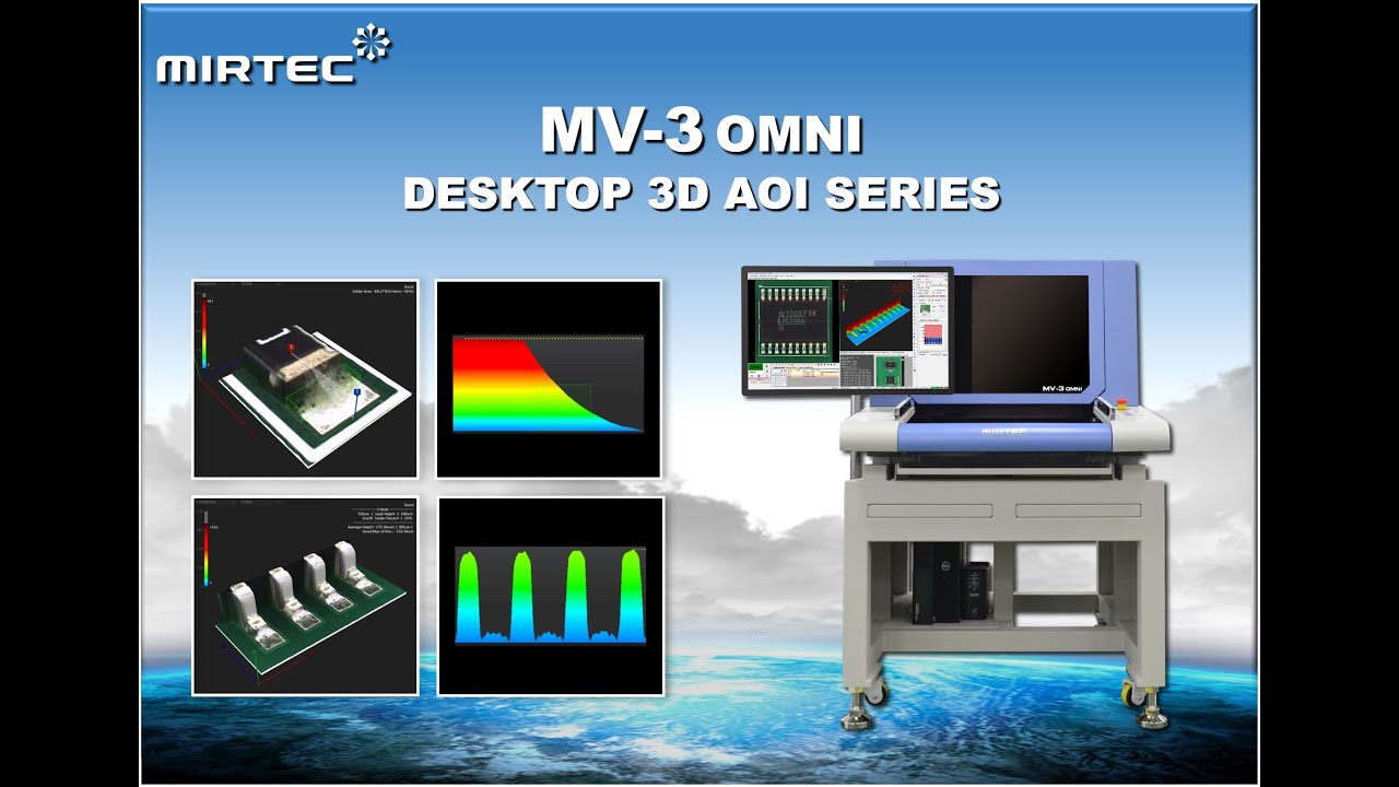 MIRTEC MV 3 OMNI Desktop 3D AOI Series Presentation REV5 - YouTube