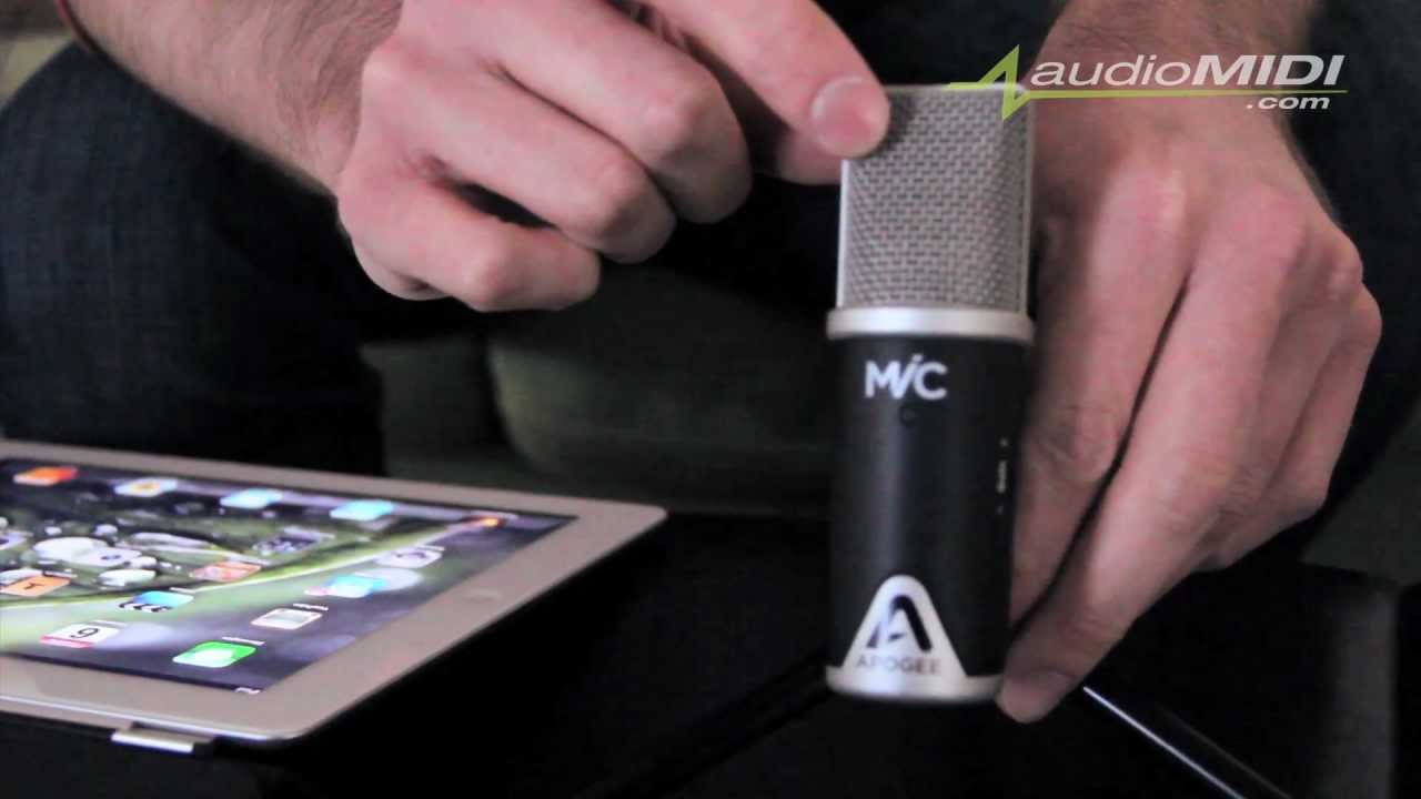 Apogee Mic How to Record Into Your iphone and ipad audioMIDI.com - YouTube