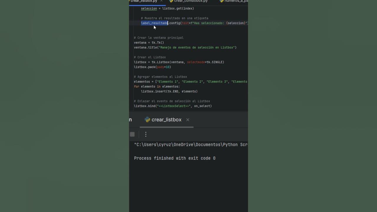 Domina Tkinter: Aprende a manejar eventos de selección en Listbox con Python | Tutorial Práctico ...